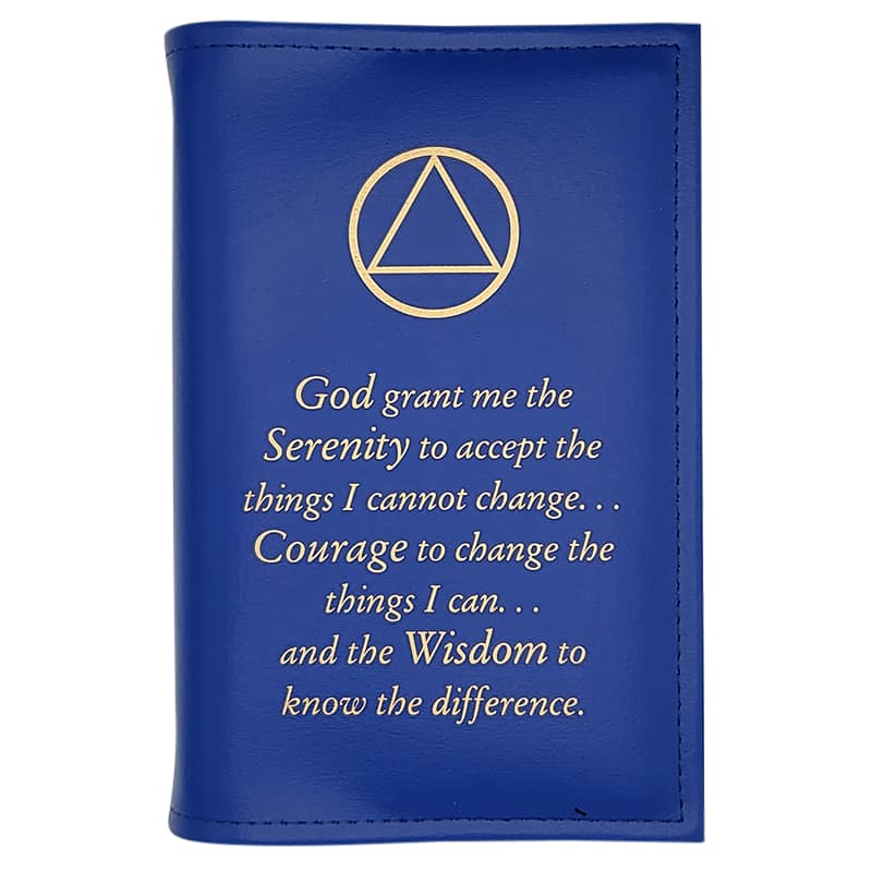 Big Book Hardback (Reg Size) Book Cover - AA Symbol/Serenity Prayer